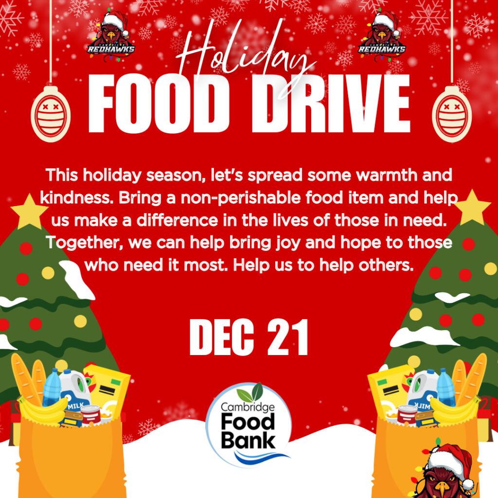 Holiday Food Drive | Cambridge RedHawks